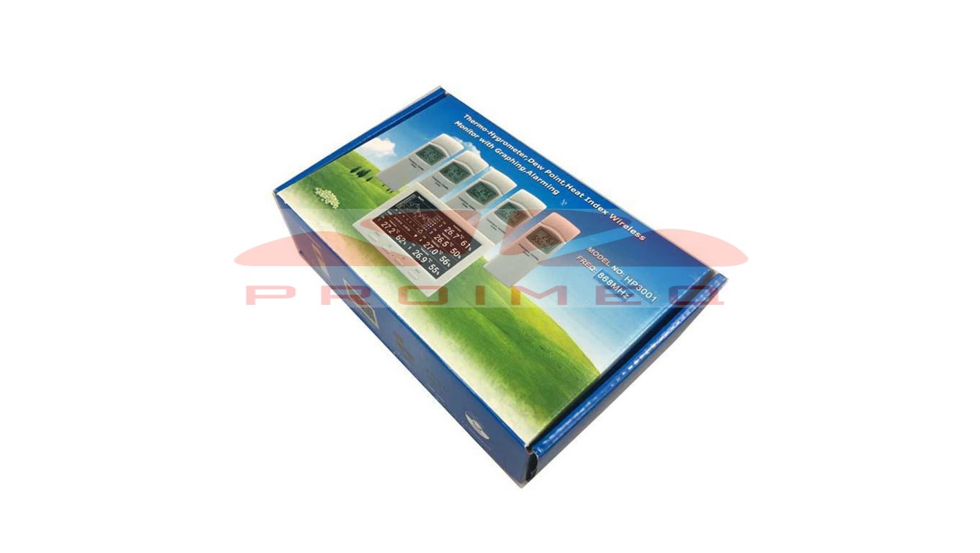 Estación Meteorológica Inalámbrica Termohigrómetro Datalogger PH3001 ...